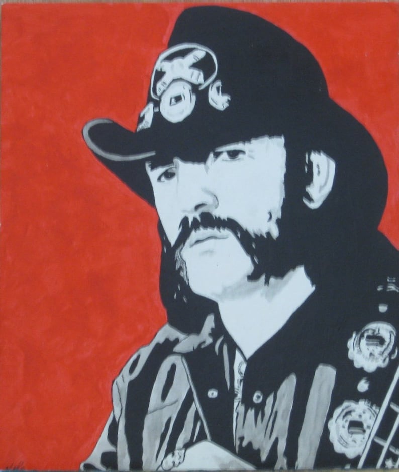 Lemmy Kilmister From Motorhead - Original Pen & Ink Drawing on Panel ...