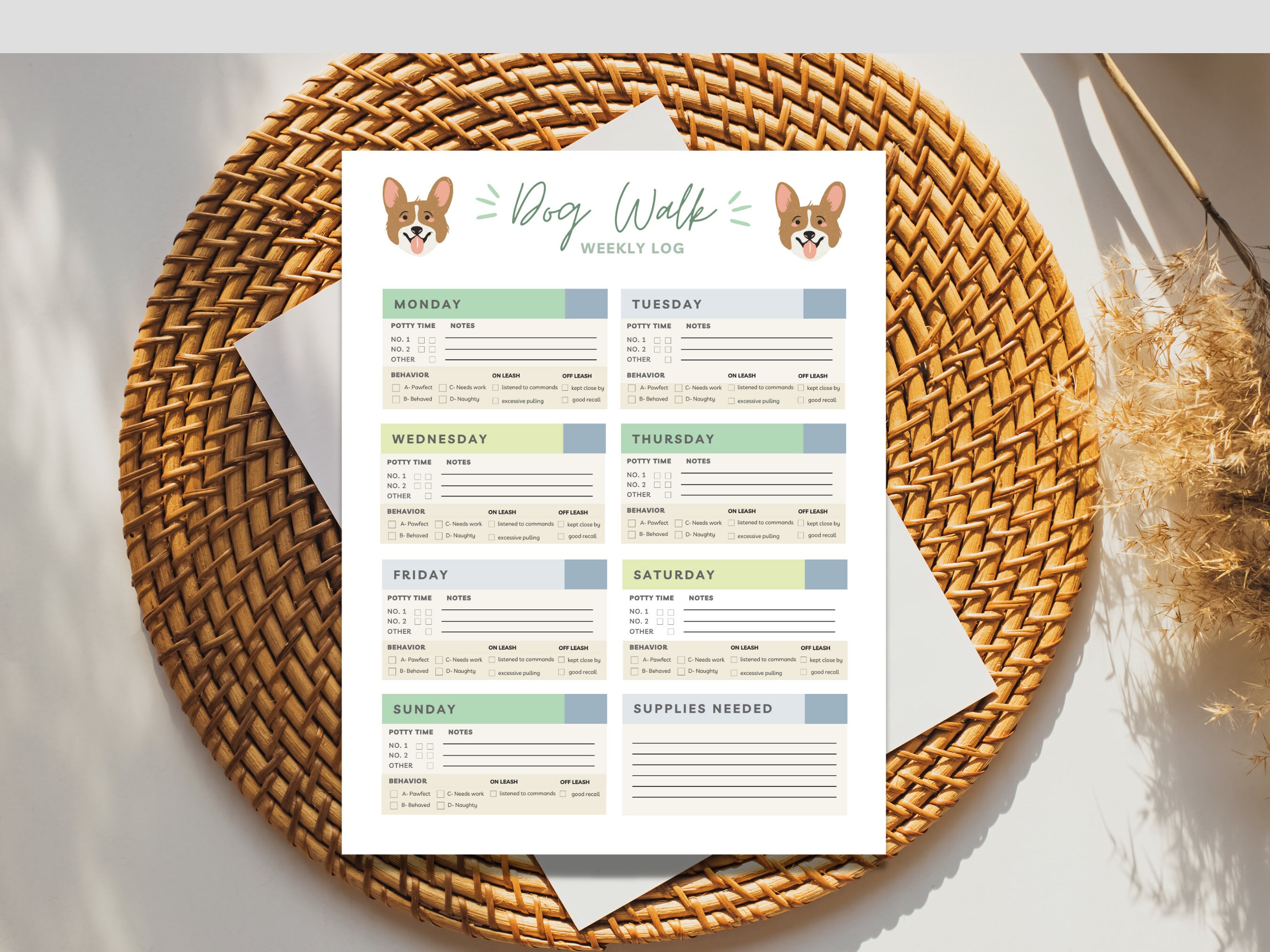 Dog Walking Bundle Editable Dog Walking Templates Dog - Etsy