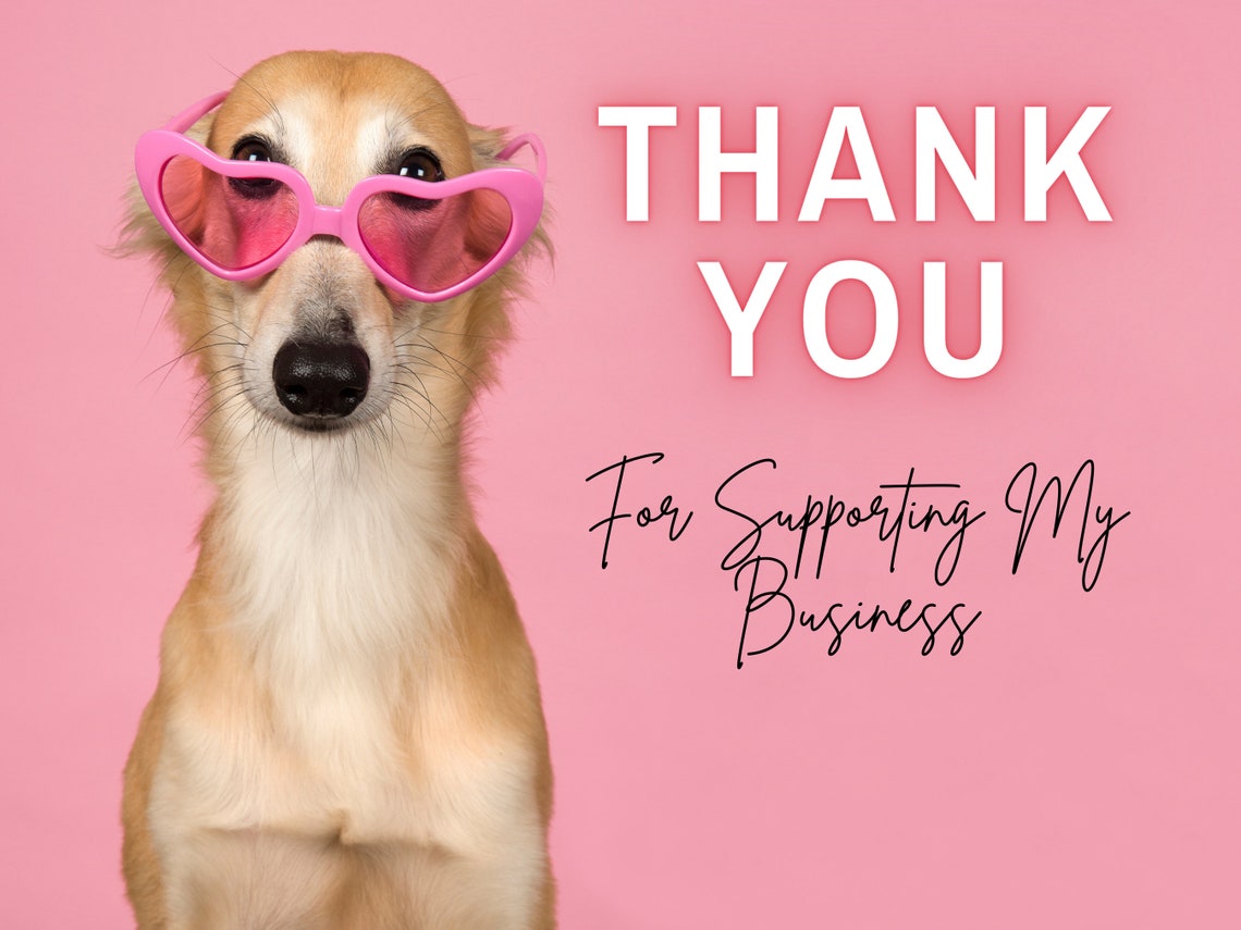 Editable Thank You Postcard for Pet Sitting Clients Pet - Etsy