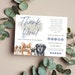 Editable Thank You Postcard for Pet Sitting Clients Pet Sitting ...