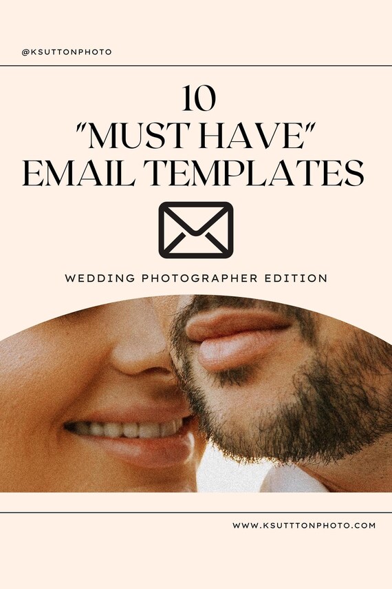 Email Templates for Wedding Photographers - Etsy