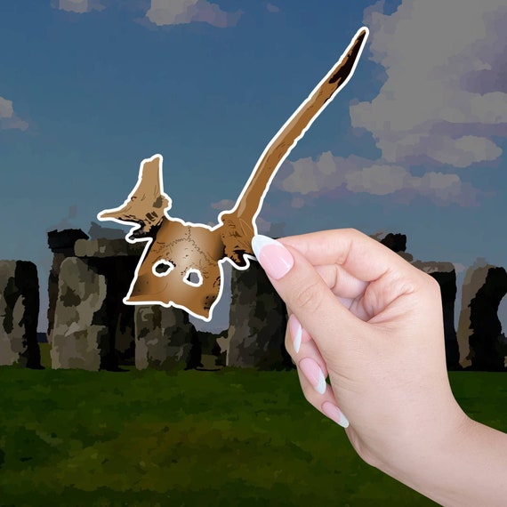 Star Carr Mask 1 Ancient British Sticker Pagan Sticker - Etsy