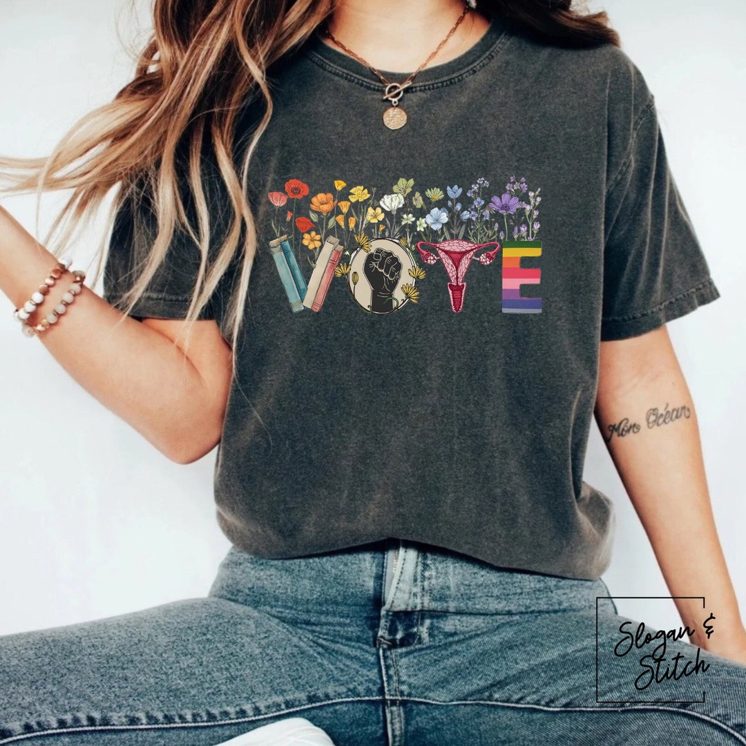 Vote Shirt, Reproductive Rights Tee, BLM Shirts, Banned Books Shirt ...