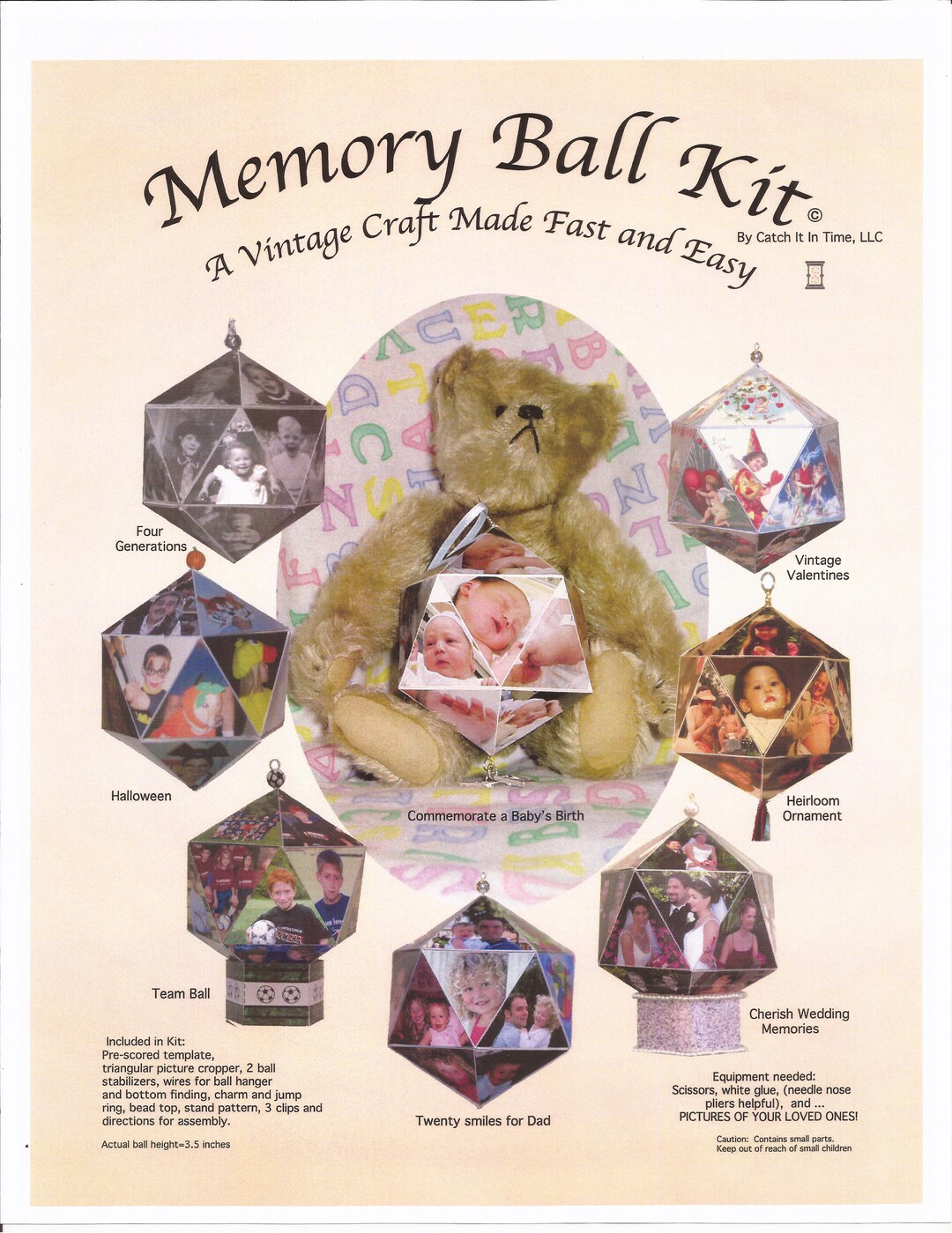 Memory Ball Kit- A Craft Kit That Uses Photographs to Preserve Your ...
