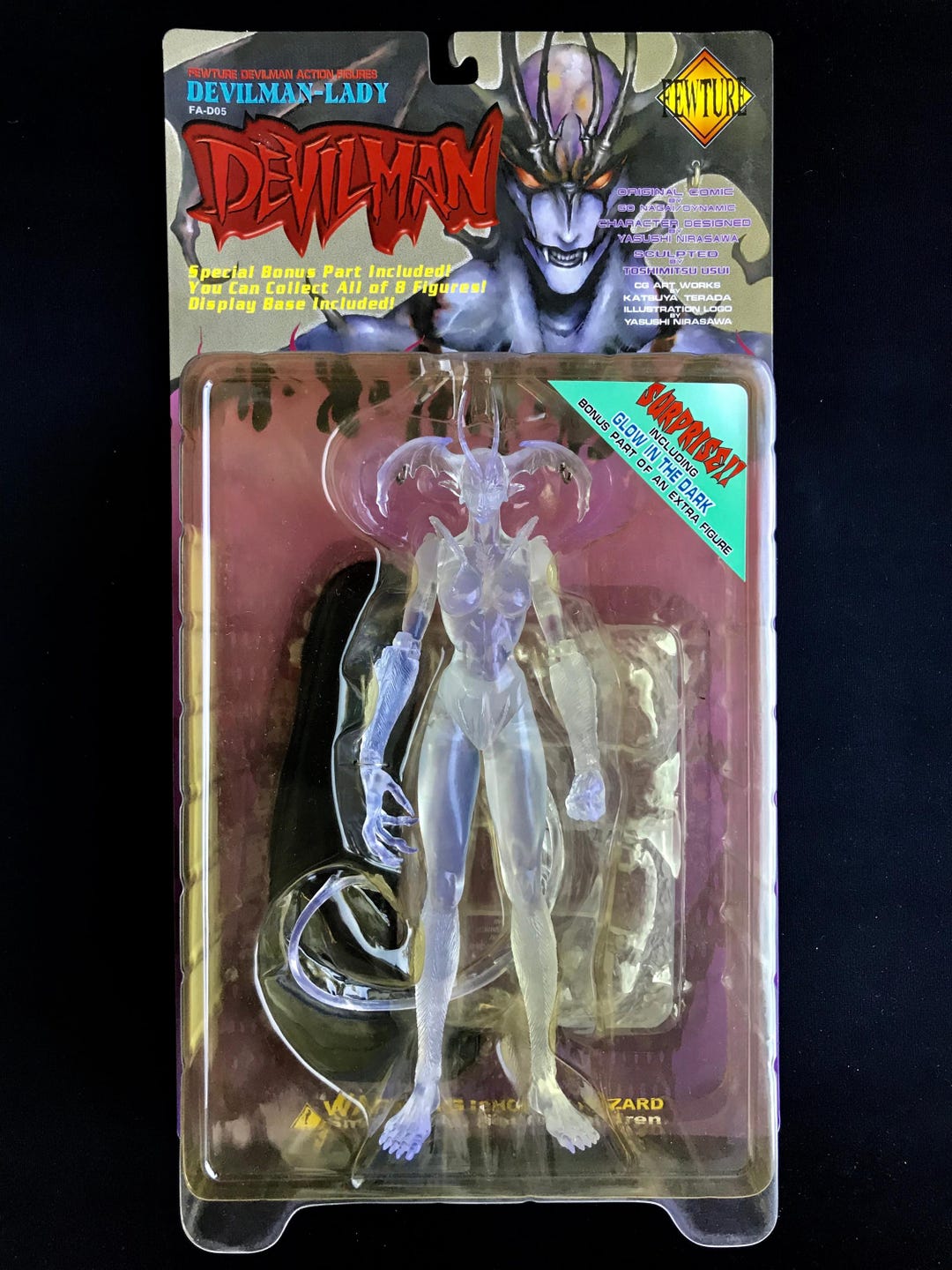 DEVILMAN-LADY Fewture Devilman Action Figures Clear Vintage Japanese ...