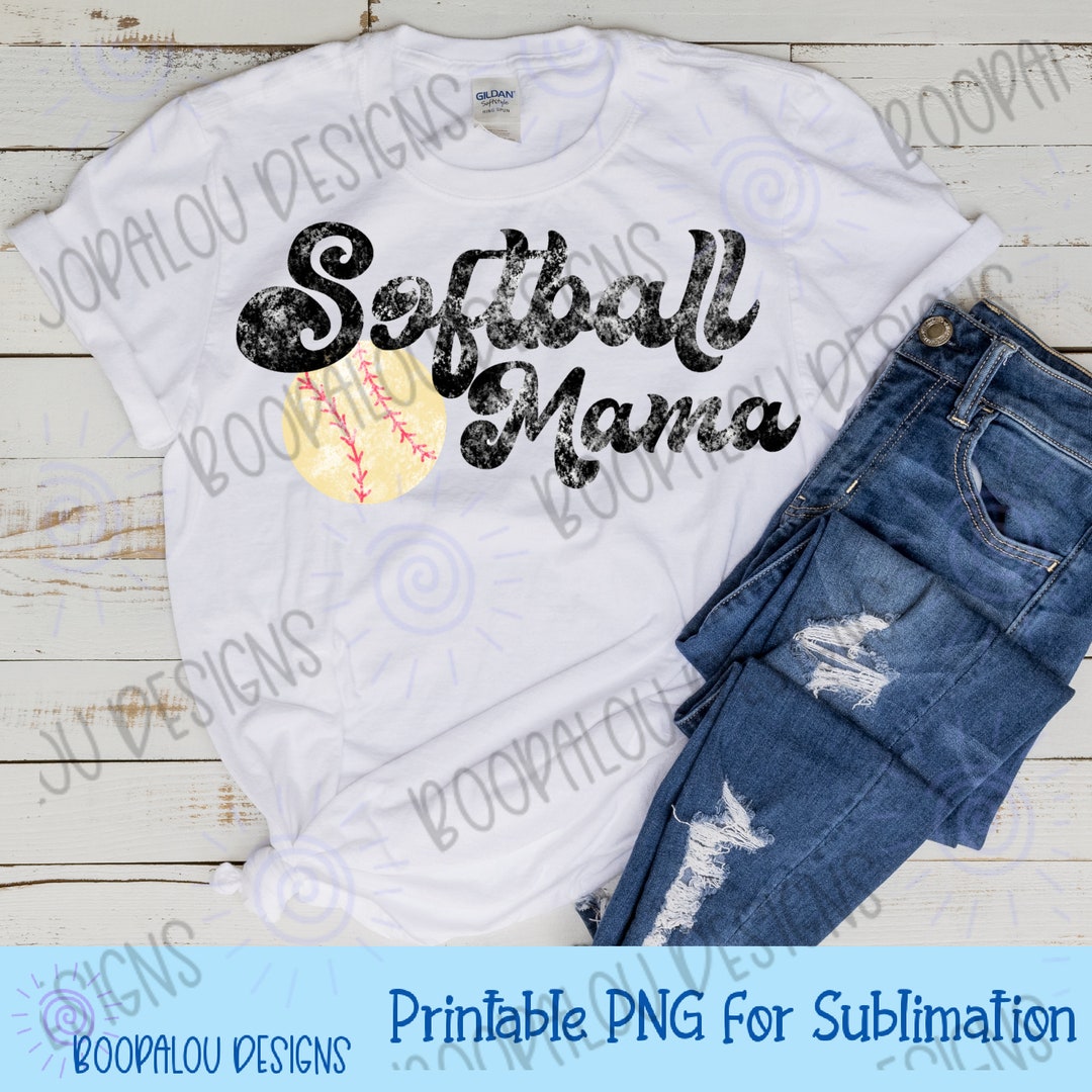 Distressed Softball Mama PNG, Sports Mom Design (digital Download) - Etsy