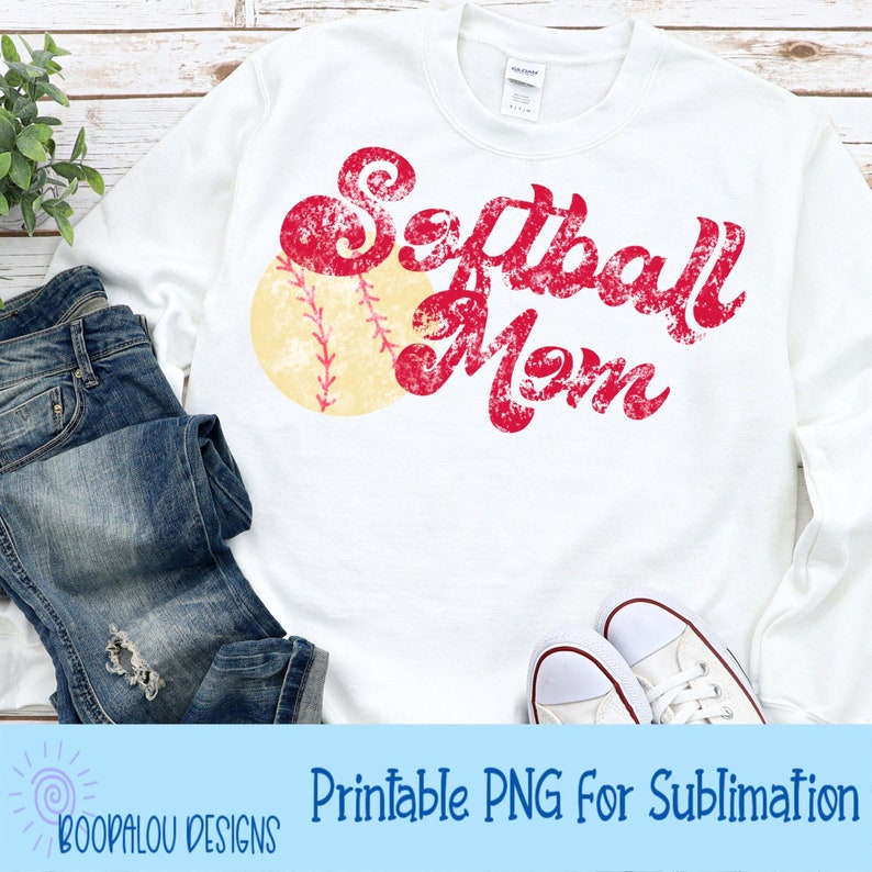 Softball Mom PNG Distressed Softball Mom PNG Softball Mom - Etsy