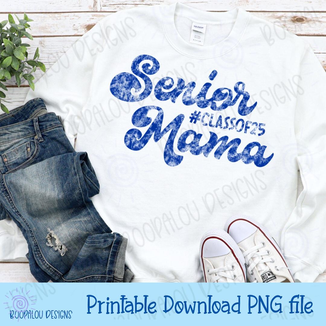 Royal Blue Senior Mama PNG, Senior Mama Digital PNG Download ...