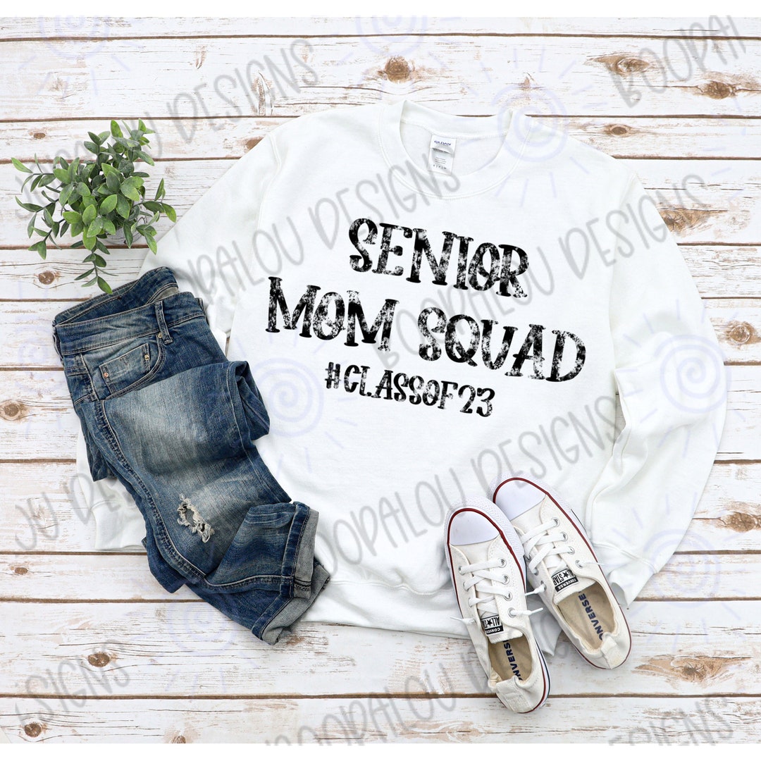 Senior Mom Squad PNG, Senior Mom Digital Download, Distressed Senior ...