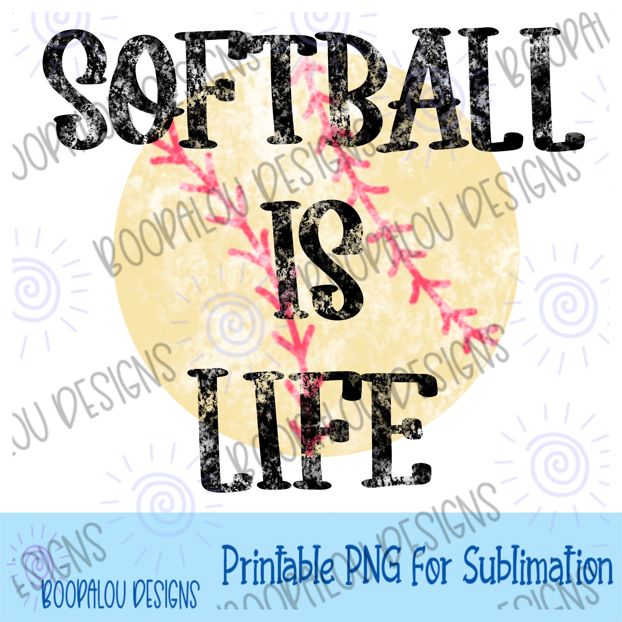 Softball is Life PNG, Distressed Design (digital Download) - Etsy
