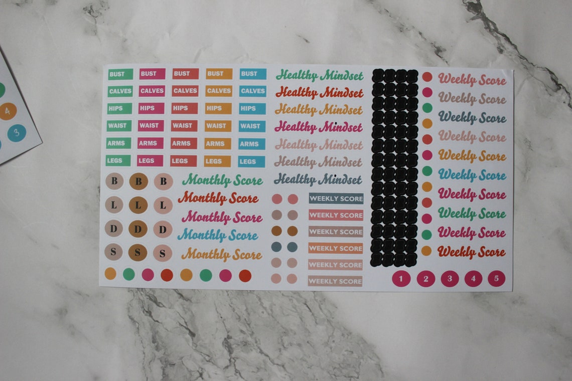 Workout Stickers I Exercise Stickers I Fitness Goals Stickers I Fitness ...