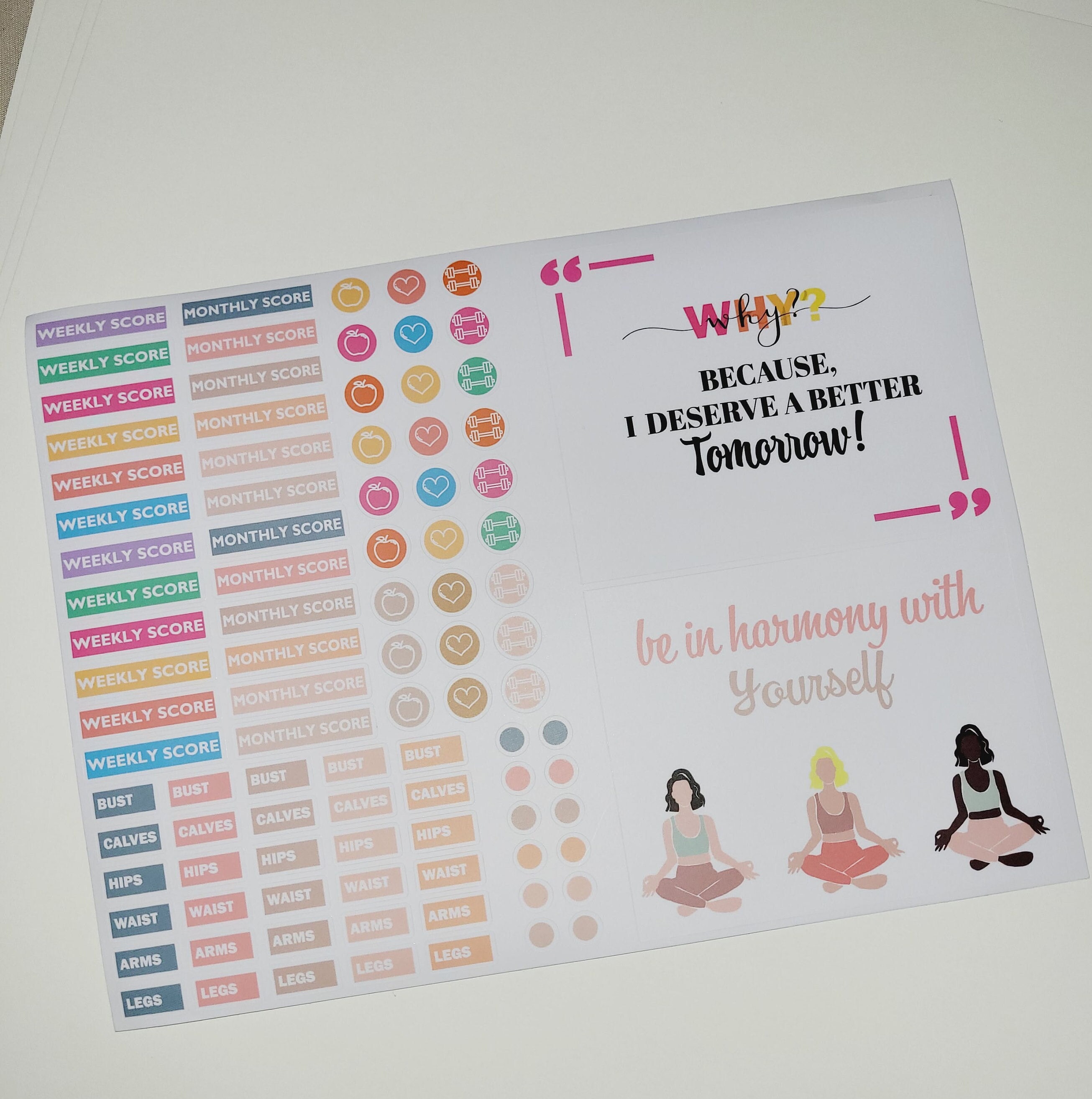 Workout Stickers I Exercise Stickers I Fitness Goals Stickers I Fitness ...