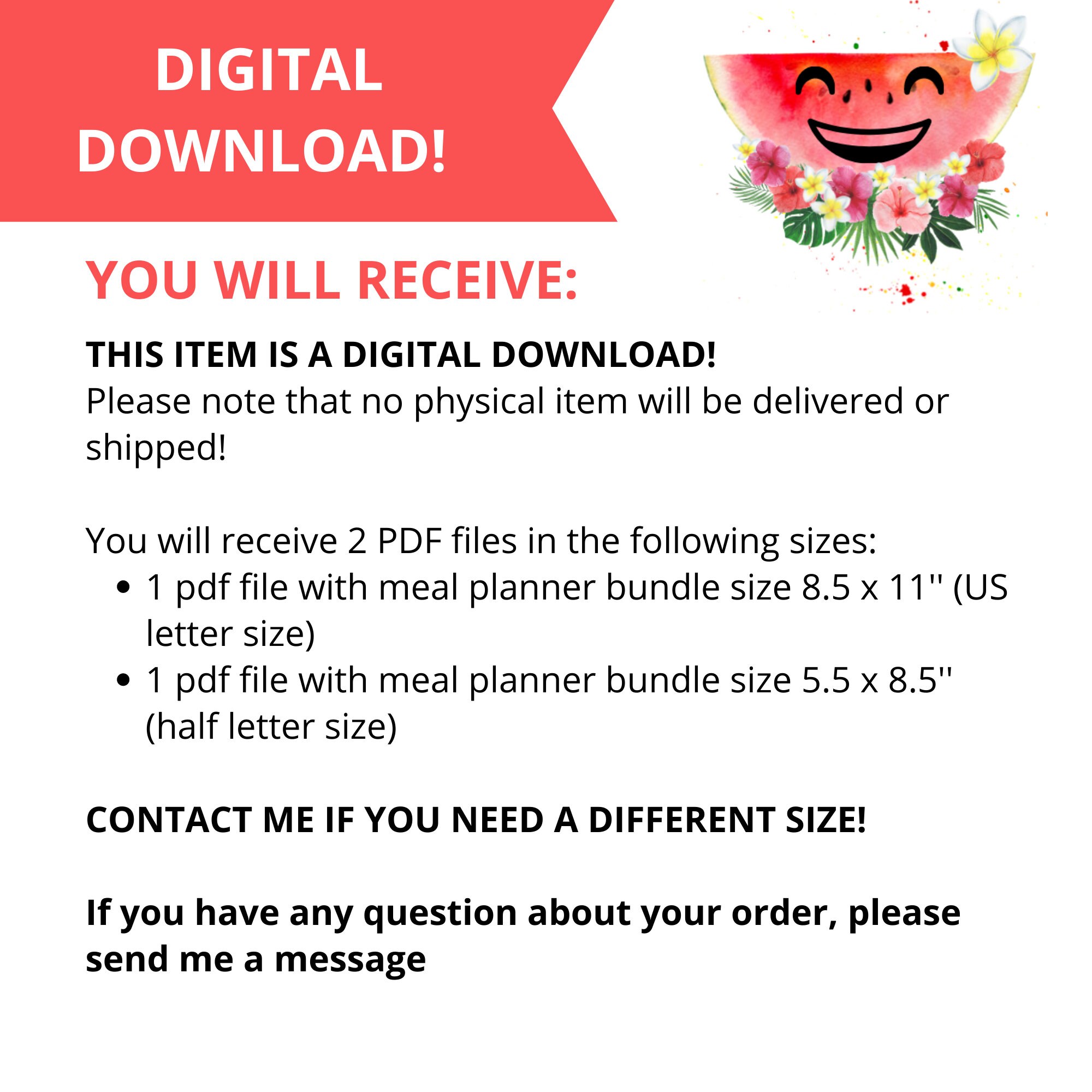 Printable Meal Planner Bundle Menu Planning Planner Inserts - Etsy