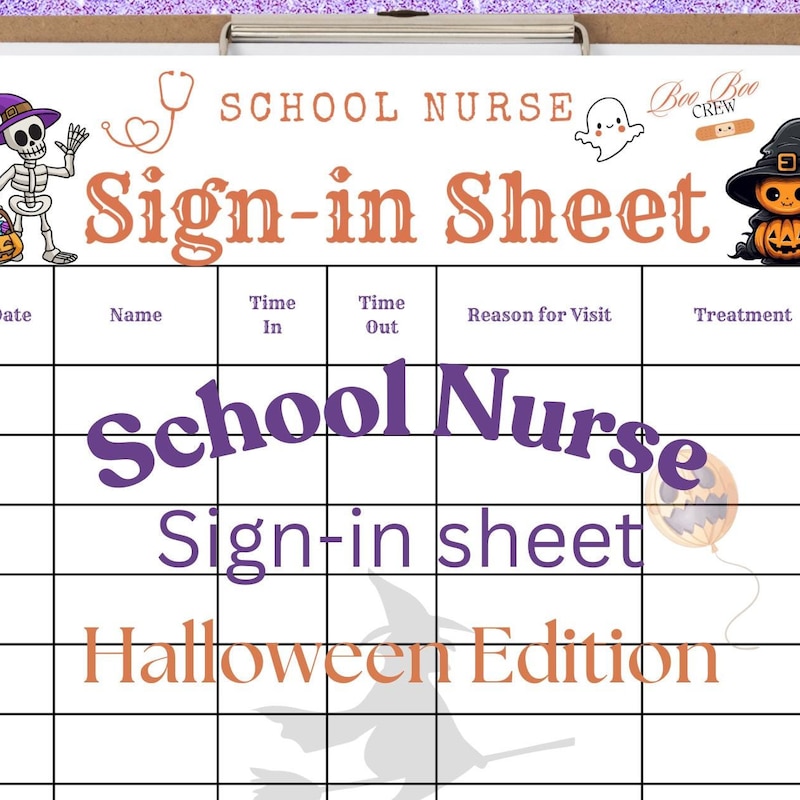 School Nurse Sign - Etsy