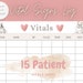 Printable Vitals Log: 15 Patient Tracking Sheet (digital Download) - Etsy