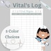 Printable Vitals Log / Vitals Report / Chart / Vital Signs Tracking ...