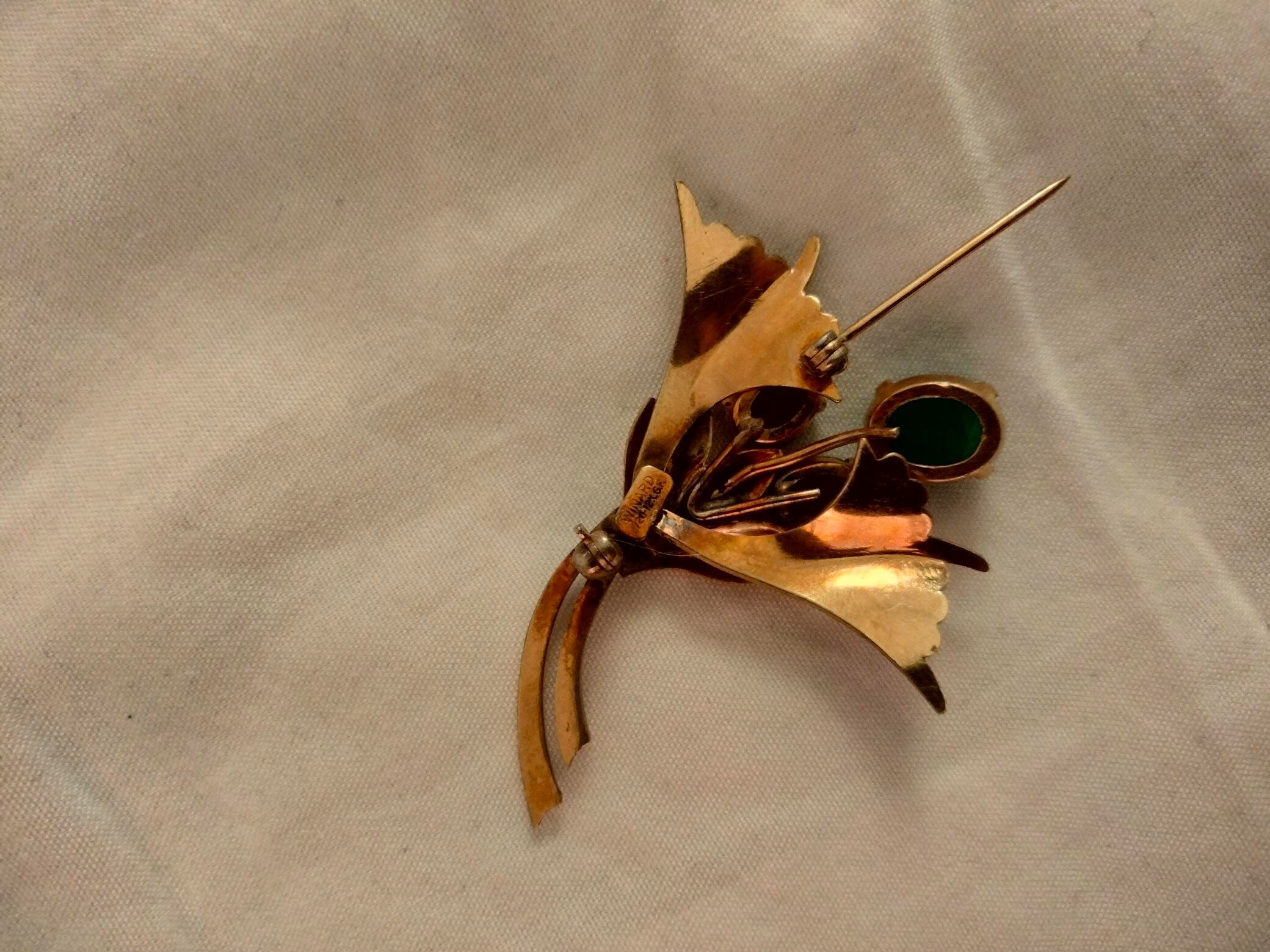 Gorgeous Vintage Winard 12K Gold Filled Brooch - Etsy