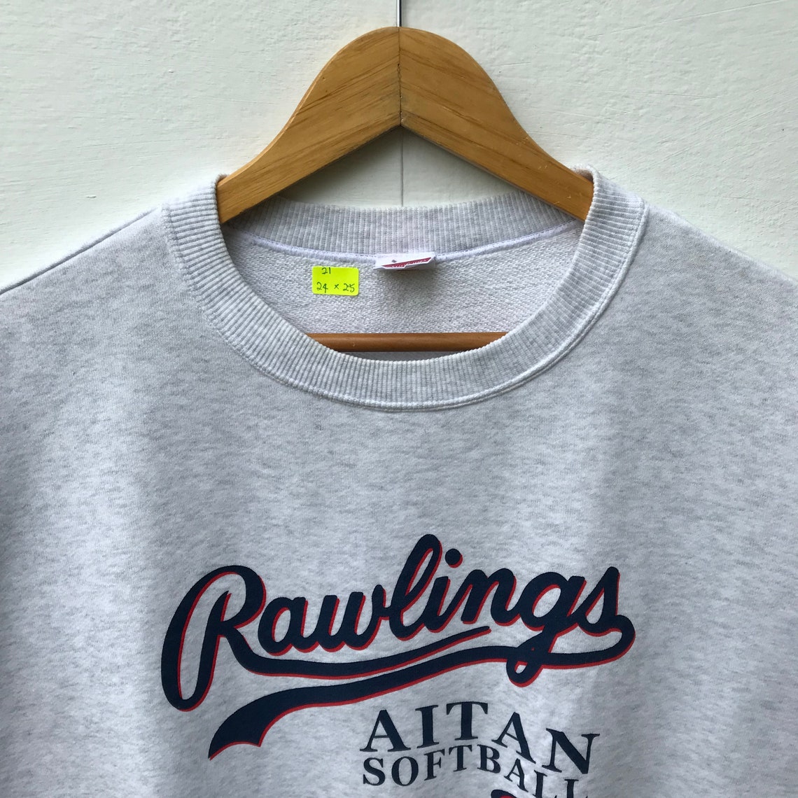 Vintage Rawlings Aitan Softball Sweatshirt Aitan Softball Club ...