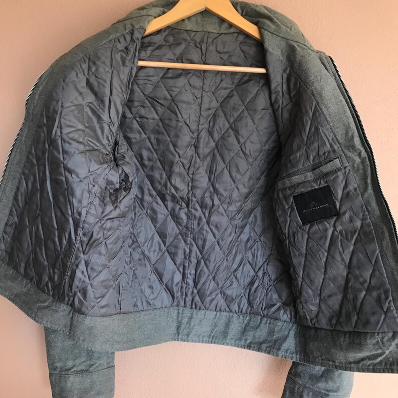 Men's Melrose Motorcycle Jacket, Premium Cotton Biker Jacket, Vintage ...