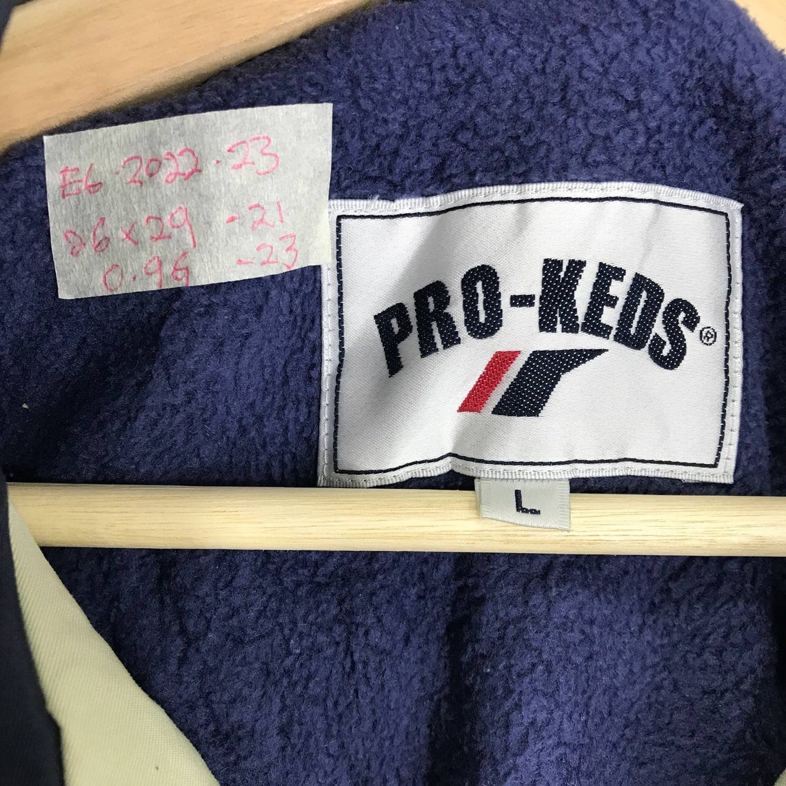 Vintage Pro-keds Wool Lined Jacket, Warm Retro Outerwear, Classic 90s ...