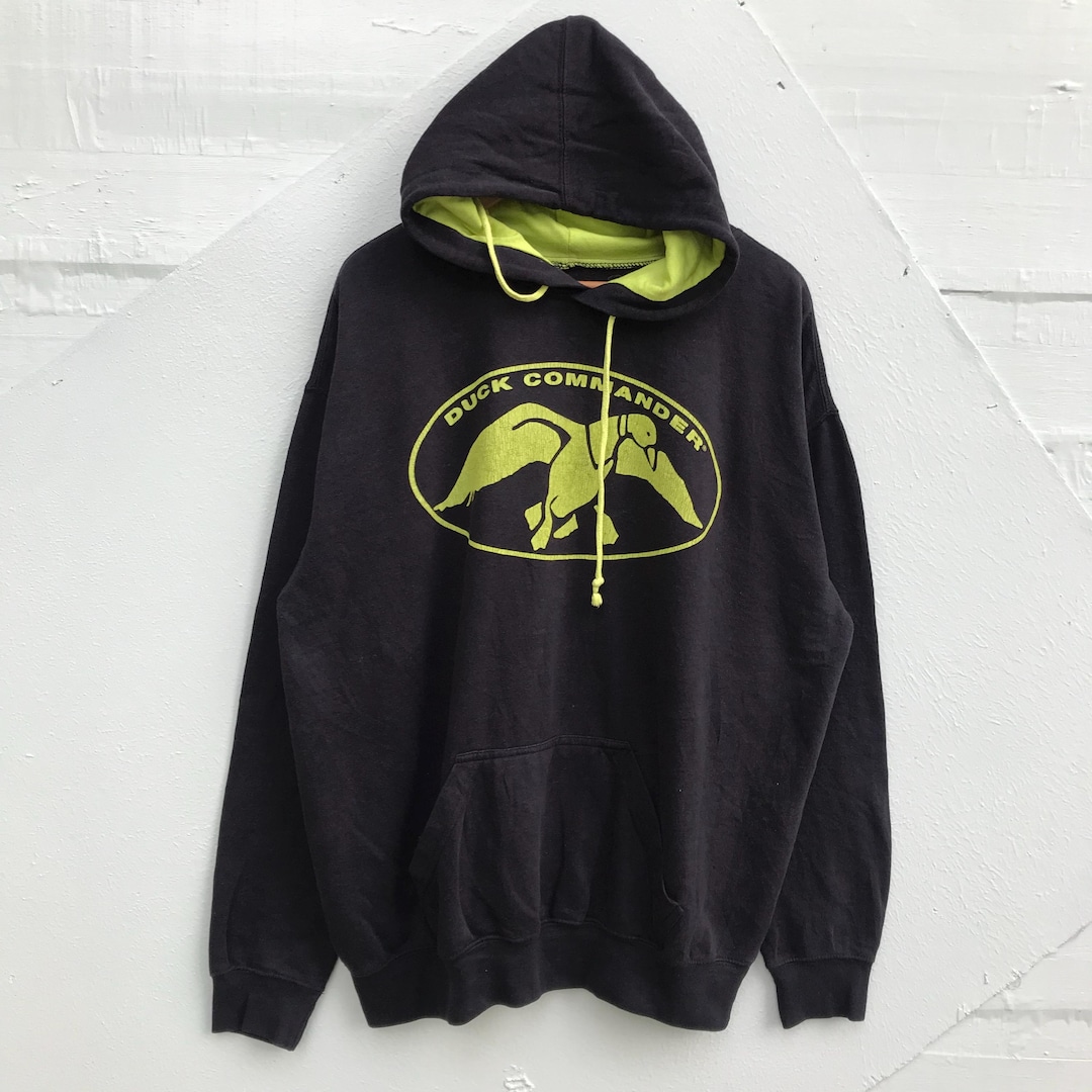Vintage Duck Commander Black Hoodie XL, Hunting Themed Sweatshirt ...