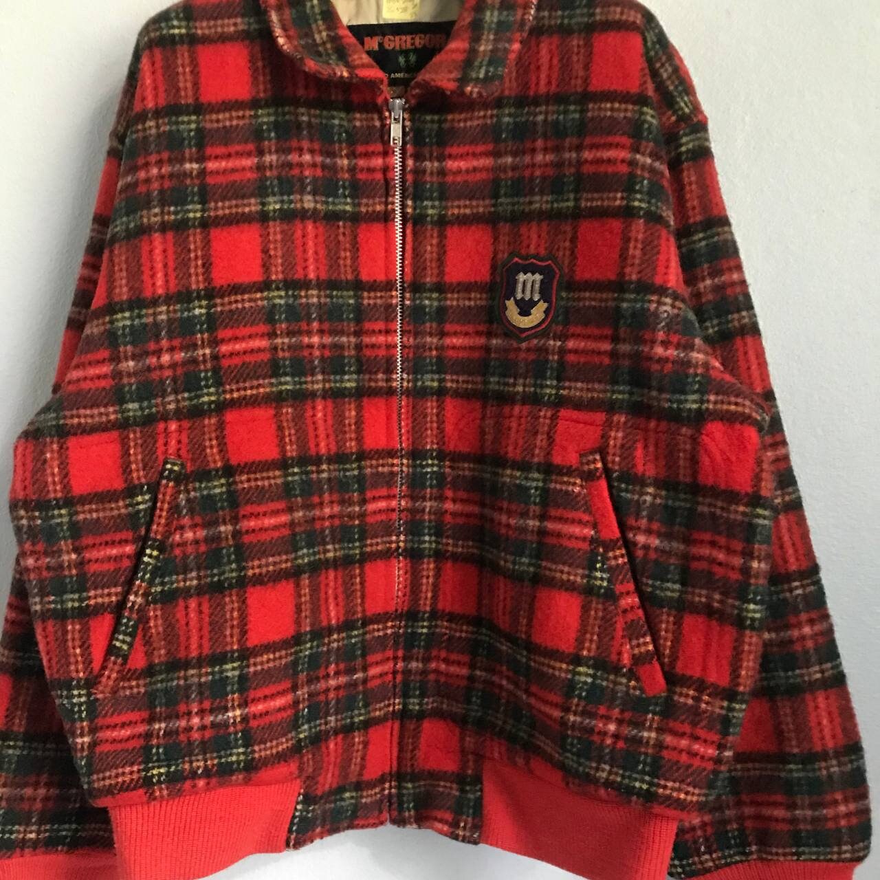 Vintage Mcgregor Bomber Jacket 90s Mcgregor Big Spell Out Zip up Jacket ...