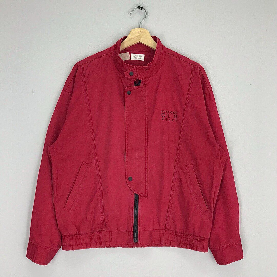 Vintage Suntory Old Whiskey Jacket, Red Retro Brandwear, 80s/90s ...