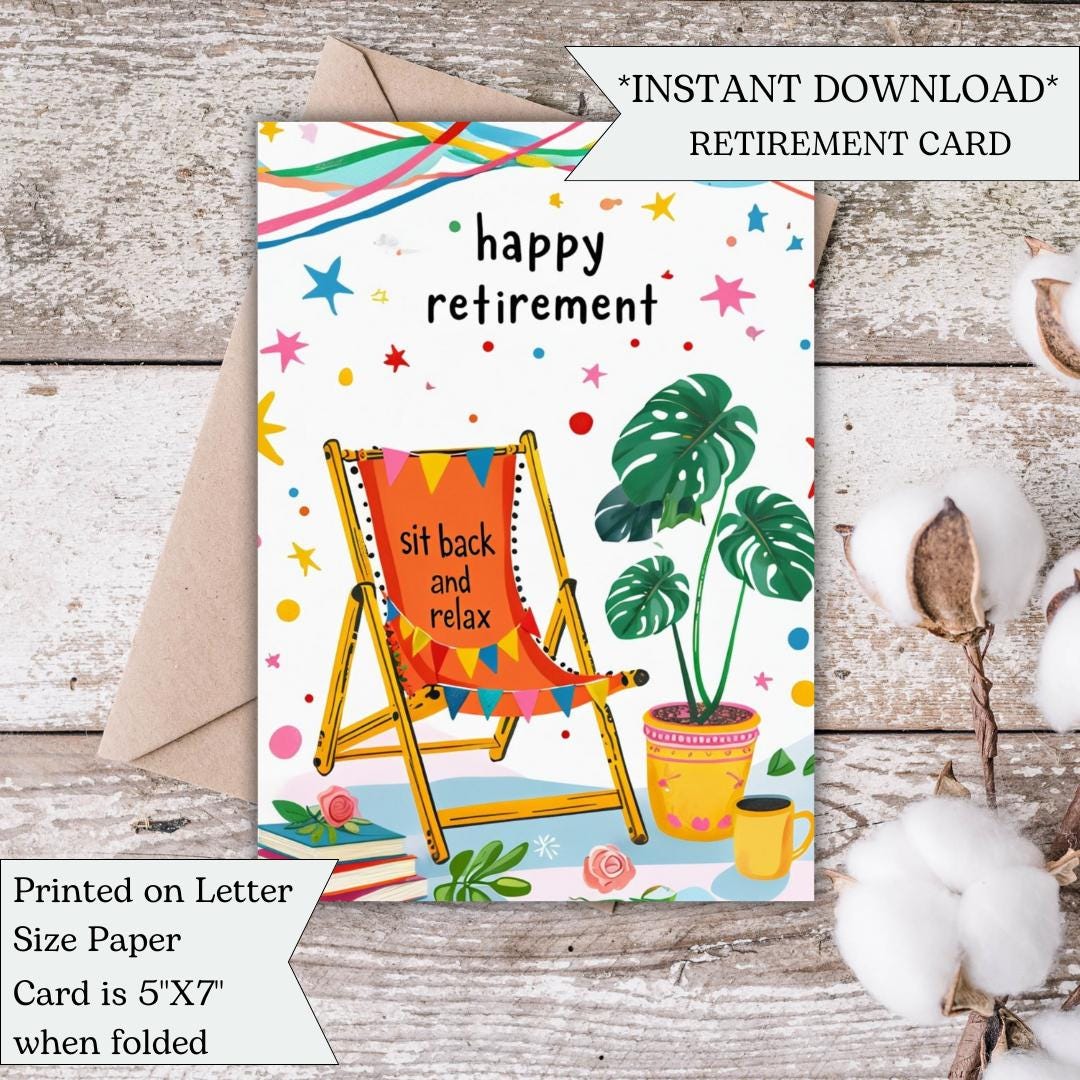 Retirement Card Printable | Happy Retirement Wishes for Coworker, Boss ...