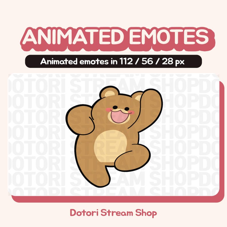 Animated Emote Cute Dancing Bear Emote Twitch Sub Emote, Discord Emote ...