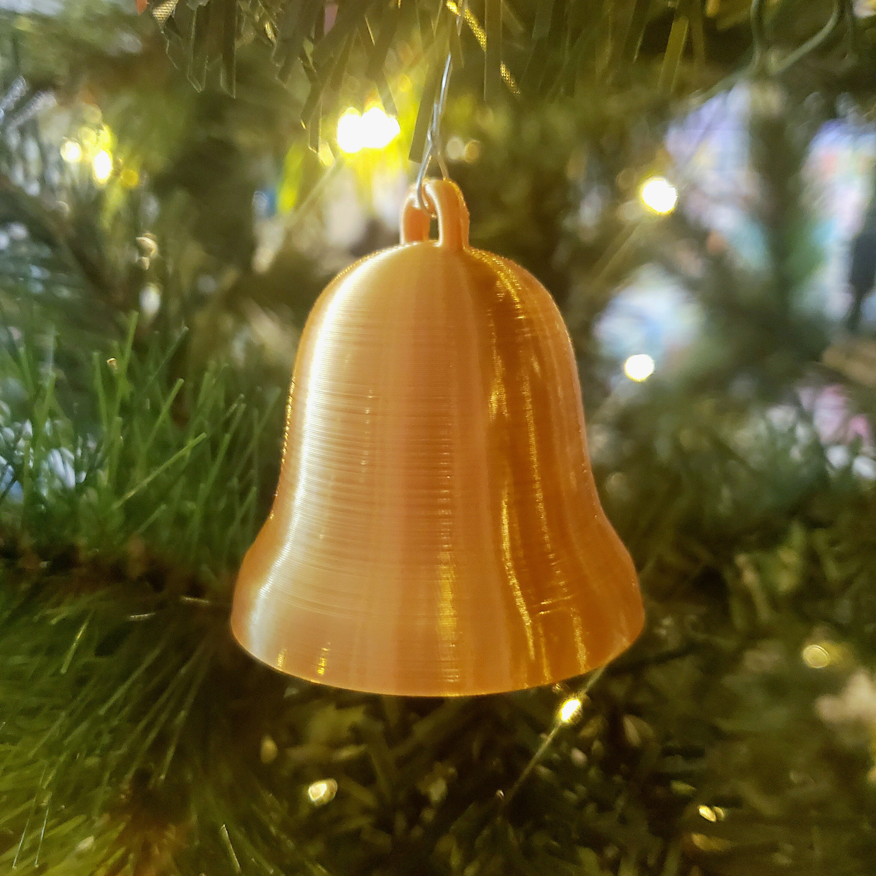 DIGITAL holiday Bell Trio W/ Articulated Clapper 3x Hanging Christmas ...