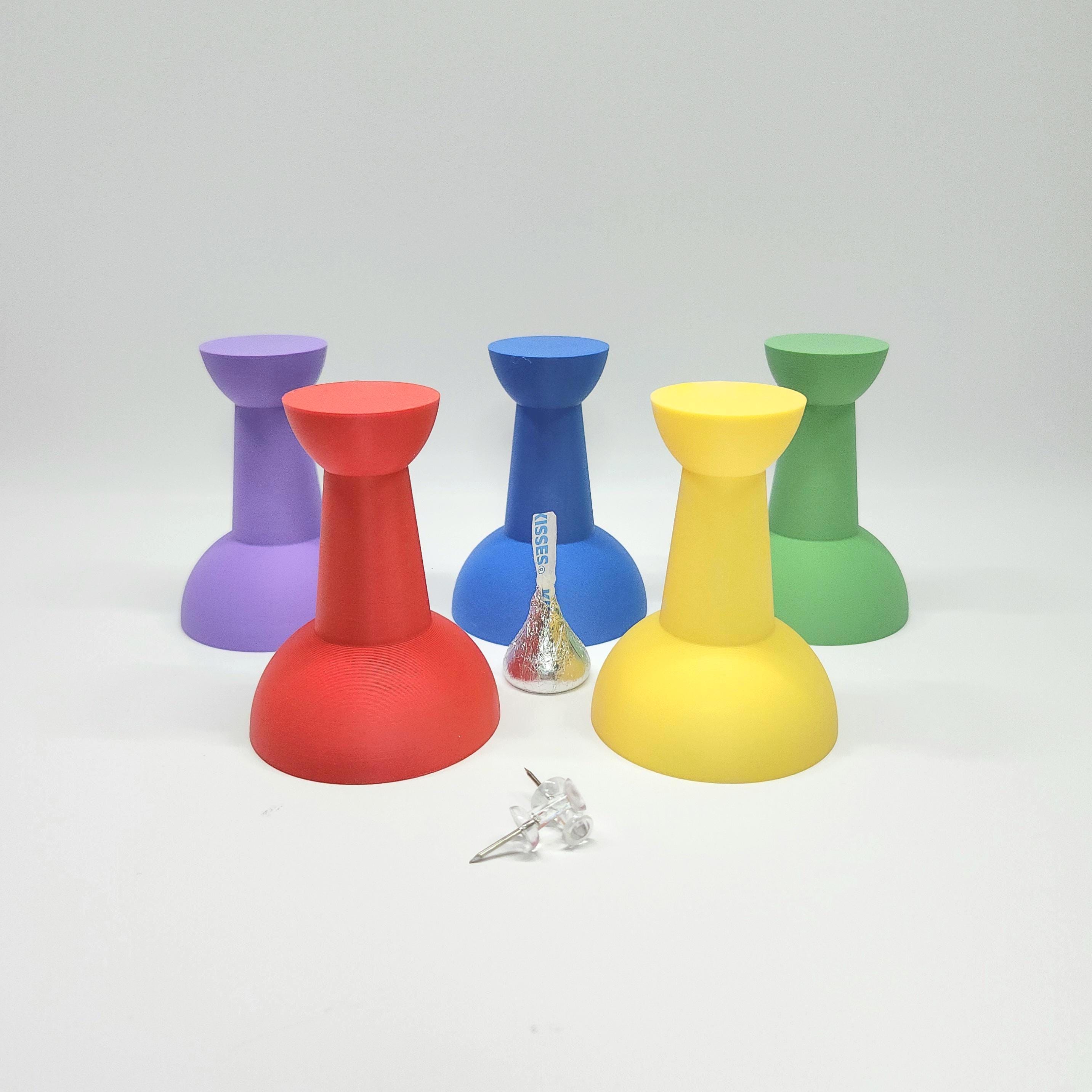 XL 3-inch Jumbo Pushpin Wall Decor Set, 5-piece Rainbow or Choose A ...
