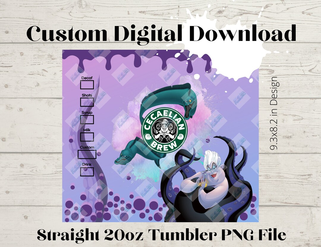 Cecaelian Brew-20oz Skinny Straight Tumbler Design High Resolution PNG ...