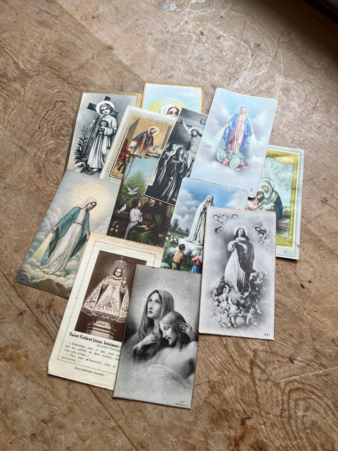 Vintage Catholic Prayer Cards - Etsy