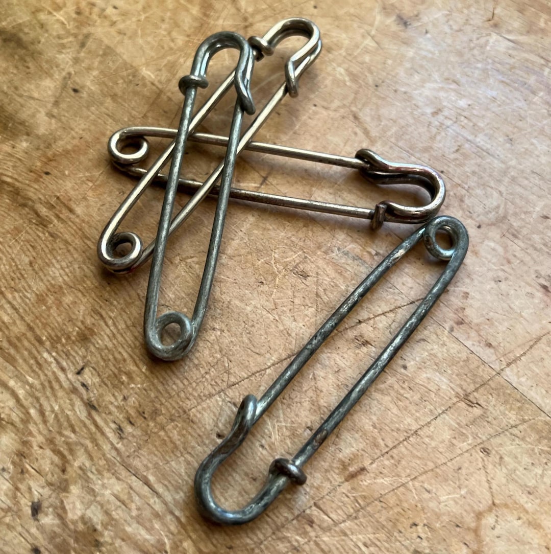 Four Vintage Laundry Safety Pins - Etsy