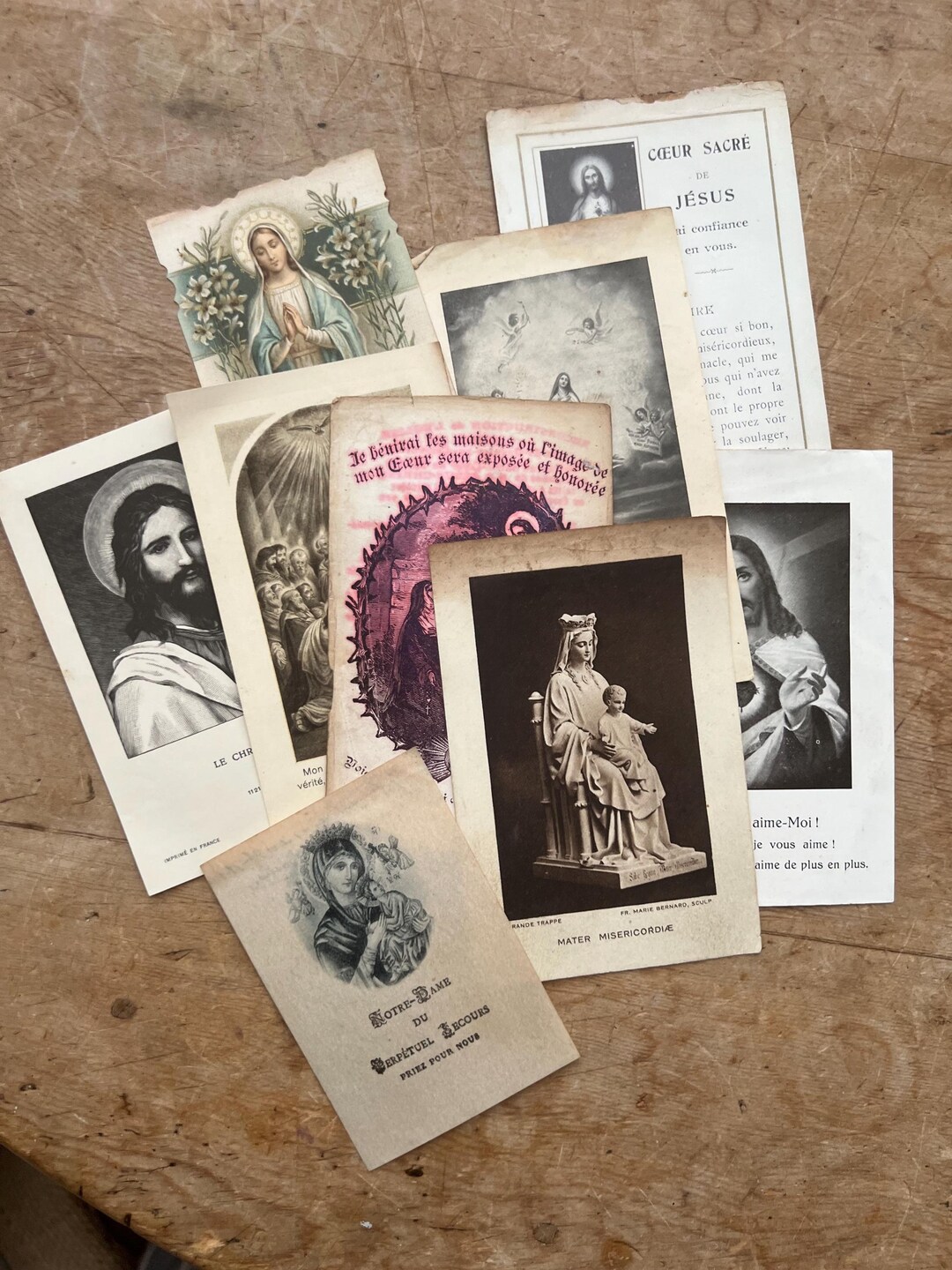 Antique Catholic Prayer Cards - Etsy