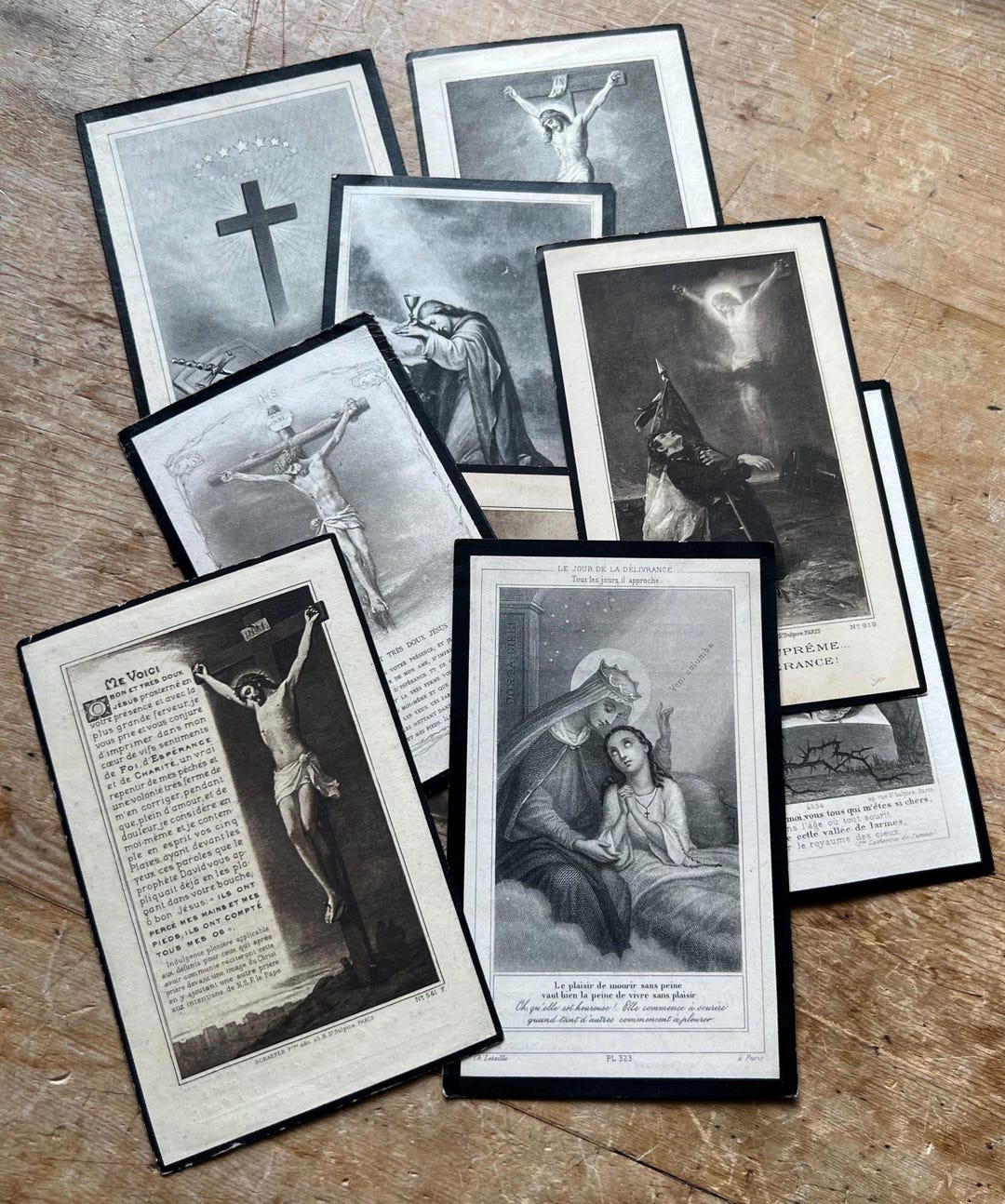 Antique French Catholic Ephemera / Prayer Cards - Etsy