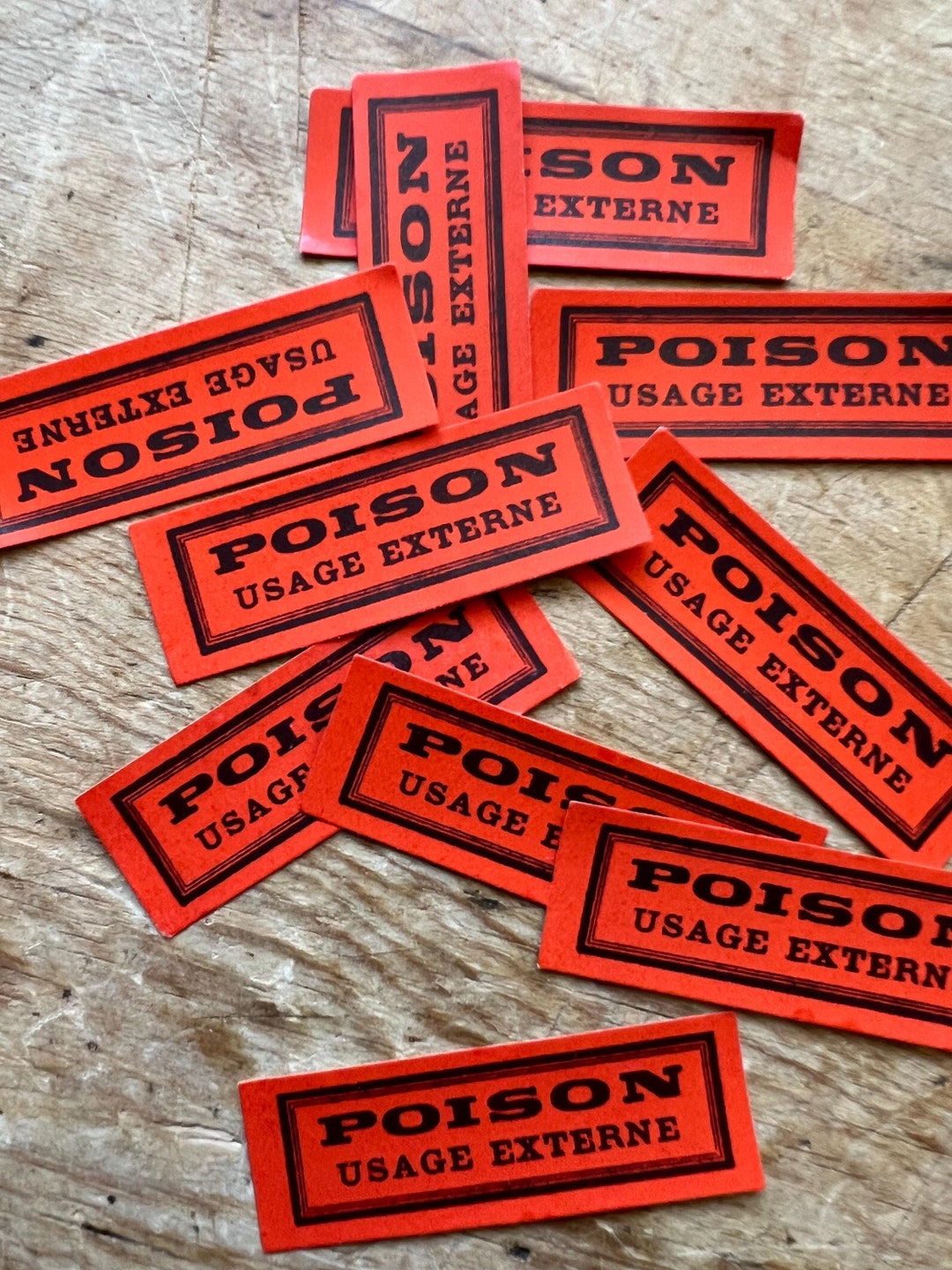 Ten (10) Vintage French Poison Labels / Old Stock Unused - Etsy