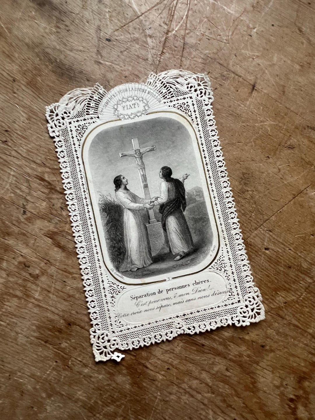 Antique Catholic Prayer Card / Printed in Paris / Late 1800's - Etsy