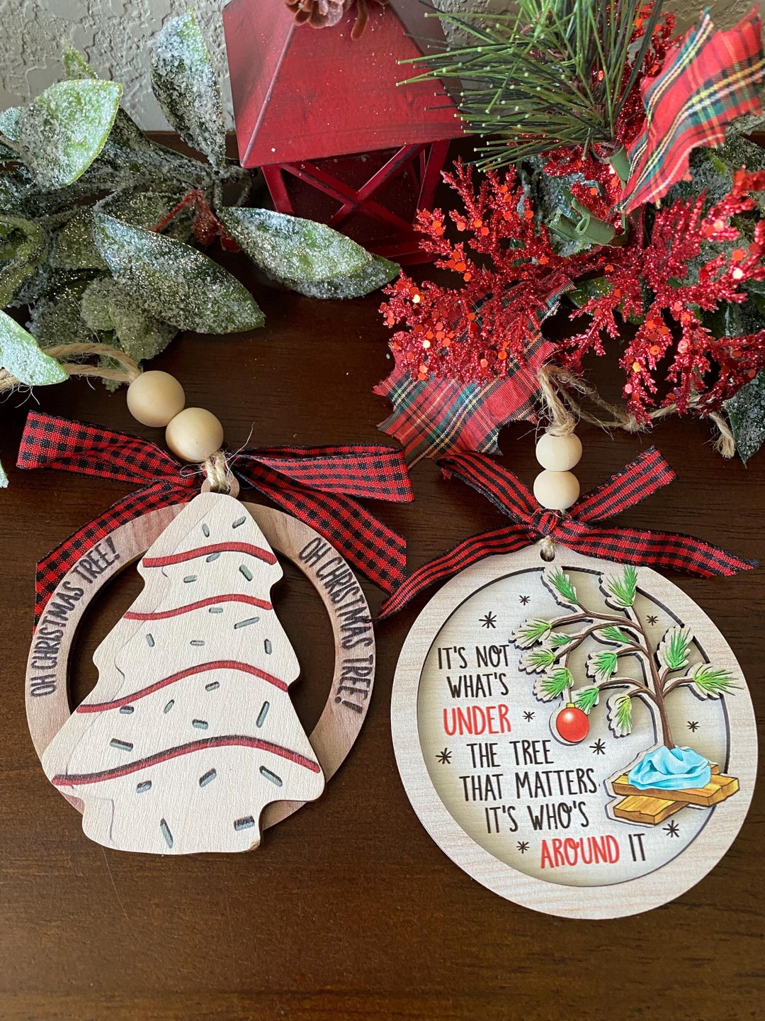 Wooden Christmas Tree Ornaments Oh Christmas Tree & Holiday Quotes ...