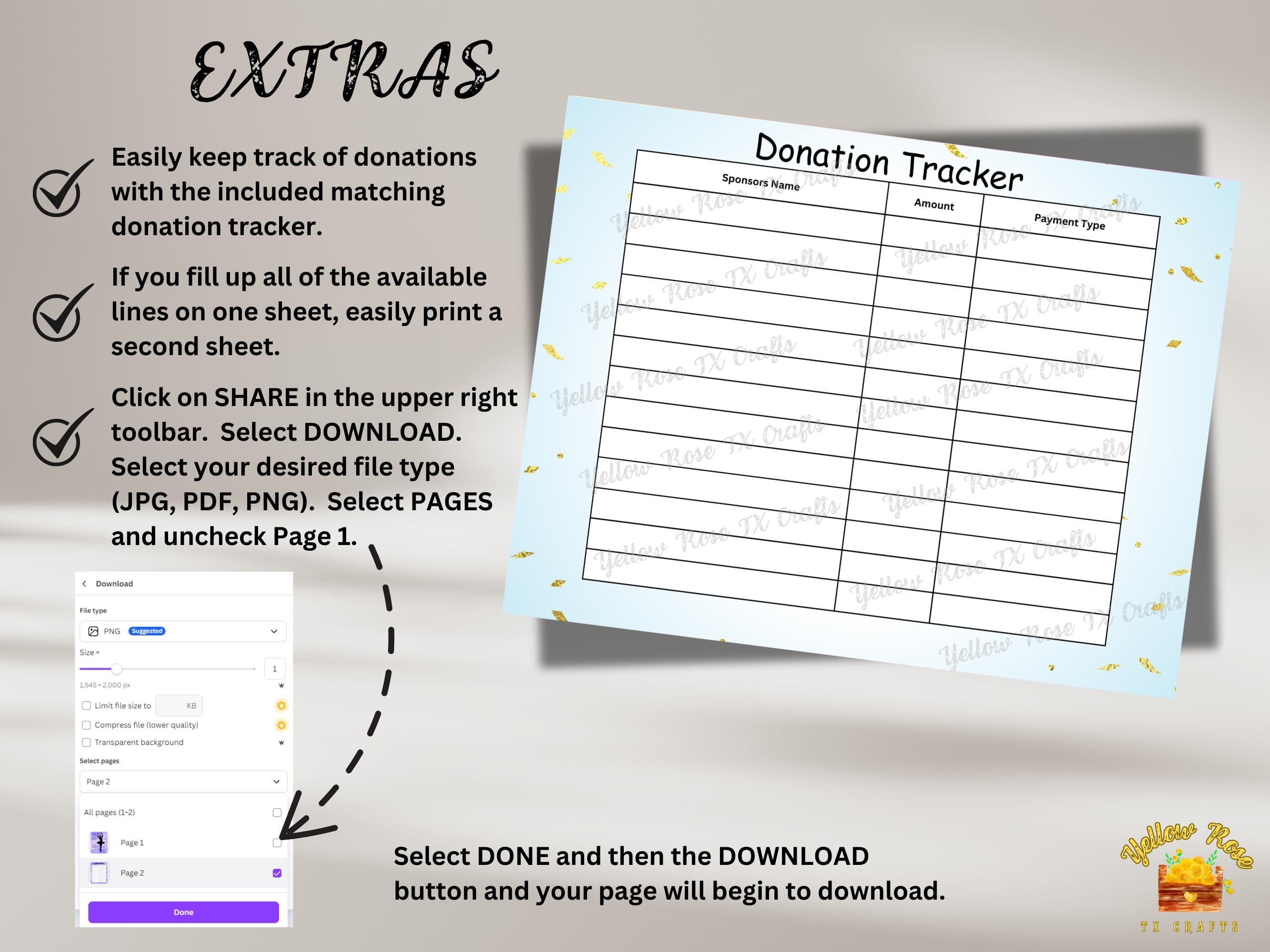 Pick a Date Donation Calendar for Seniors - Class of 2025 Graduation ...