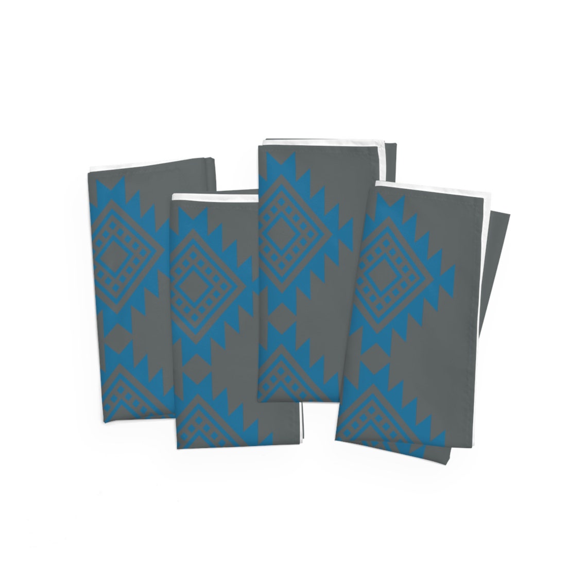 Blue Native Pattern Dinner Napkins - Etsy