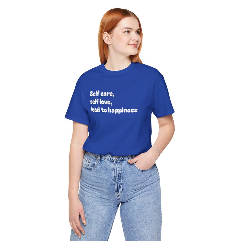 Self Care Self Love Lead to Happiness Tee Unisex Jersey Short Sleeve - Etsy