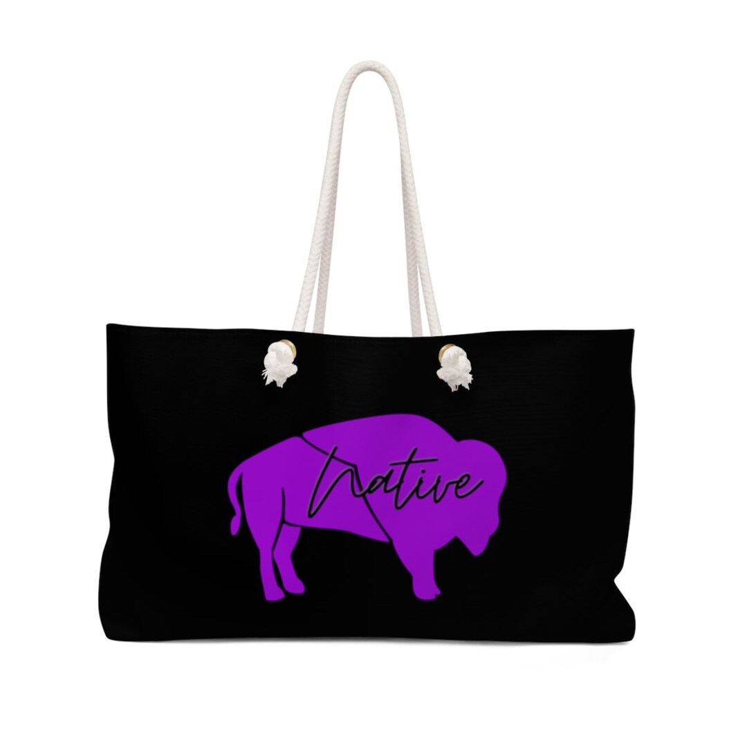 Native Bison Purple Weekender Bag - Etsy