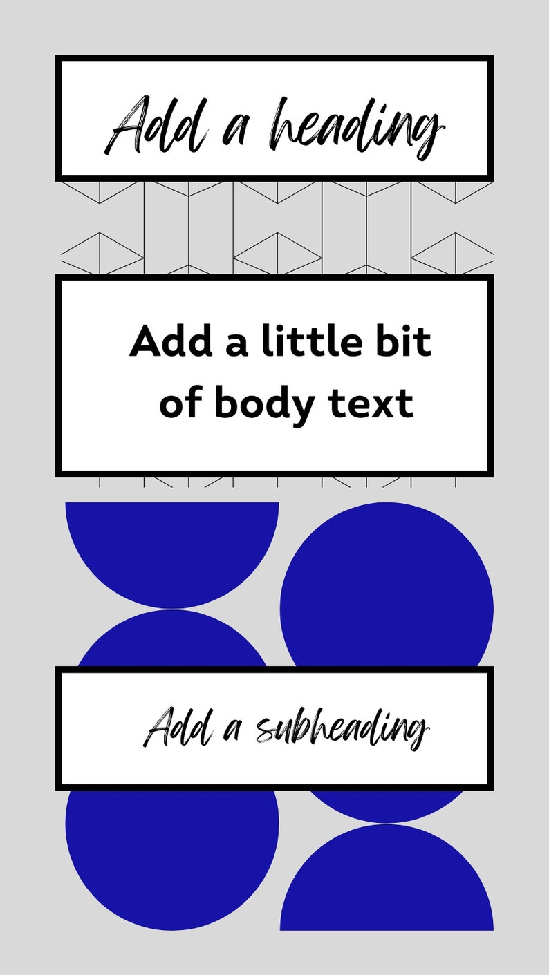 Instagram Geometric 30 Days of Stories Template - Etsy