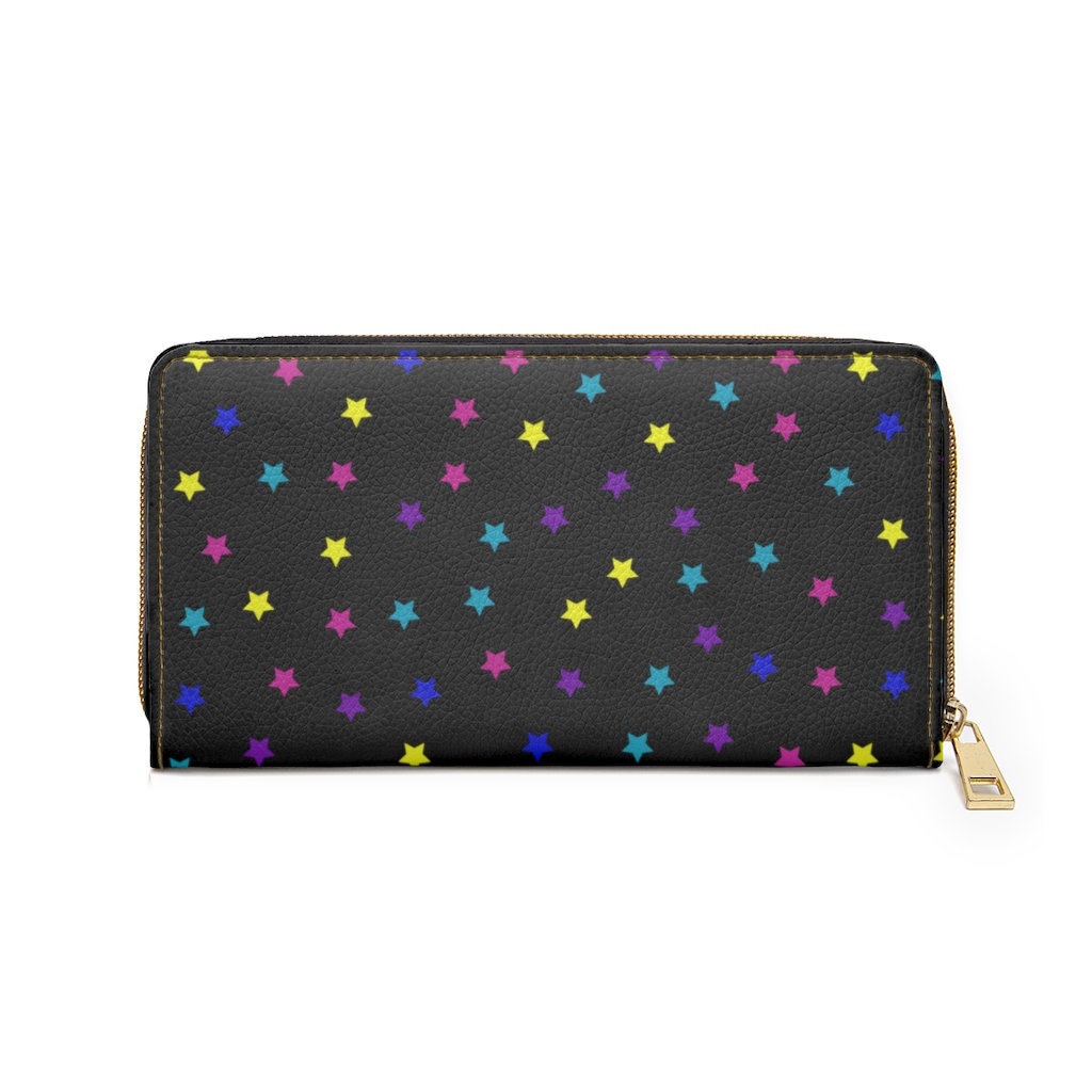 Rainbow Stars Zipper Wallet - Etsy