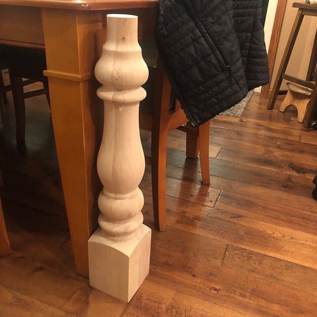 Table Legs, Wooden Turned Table Legs, Turned Legs, Wood Legs, Custom ...
