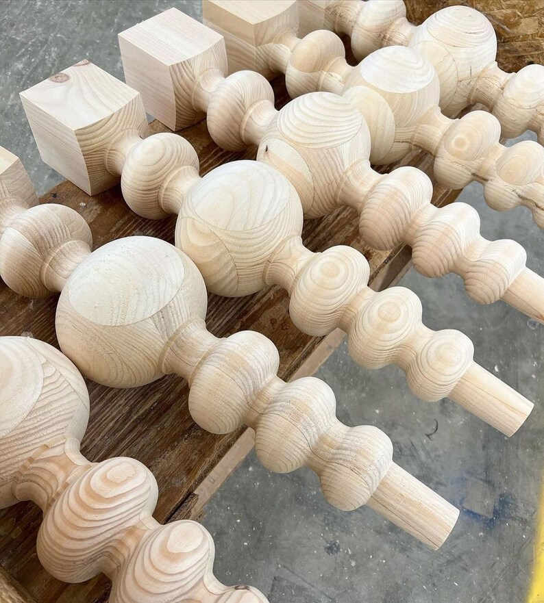 Table Legs, Wooden Turned Table Legs, Turned Legs, Wood Legs, Custom ...