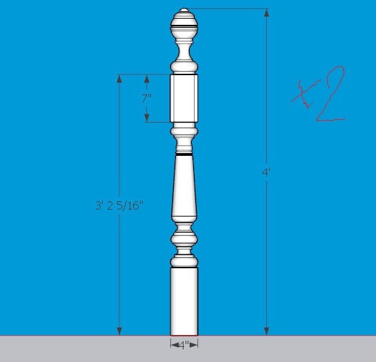 Newel Post, Newel Posts, Stair Newelpost, Stairs, Newel Cup, Custom ...