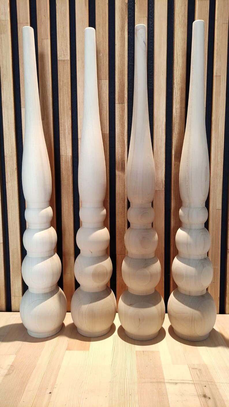 Wooden Lathe Legs, Table Legs, Laminated Wood, Lathe Legs, Custom ...