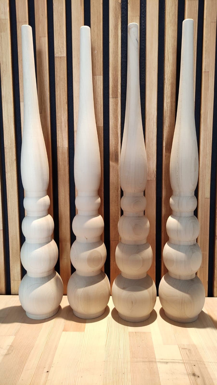 Wooden Lathe Legs, Table Legs, Laminated Wood, Lathe Legs, Custom ...